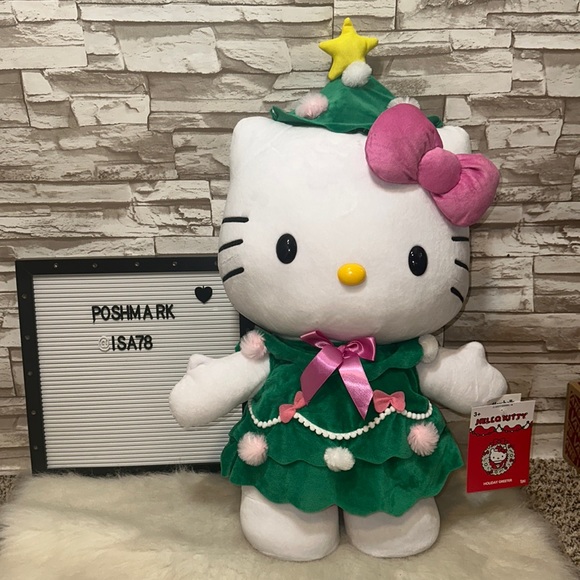 Hello Kitty | Toys | Hello Kitty 24 Christmas Door Greeter Green Pink ...